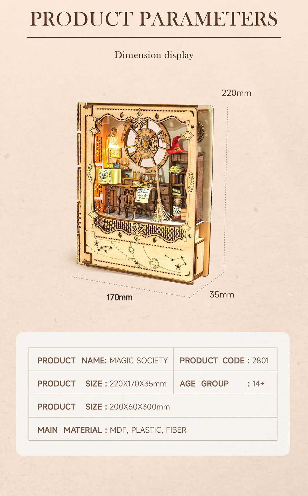Magic Book DIY Book Nook kit - Migimi-Shop